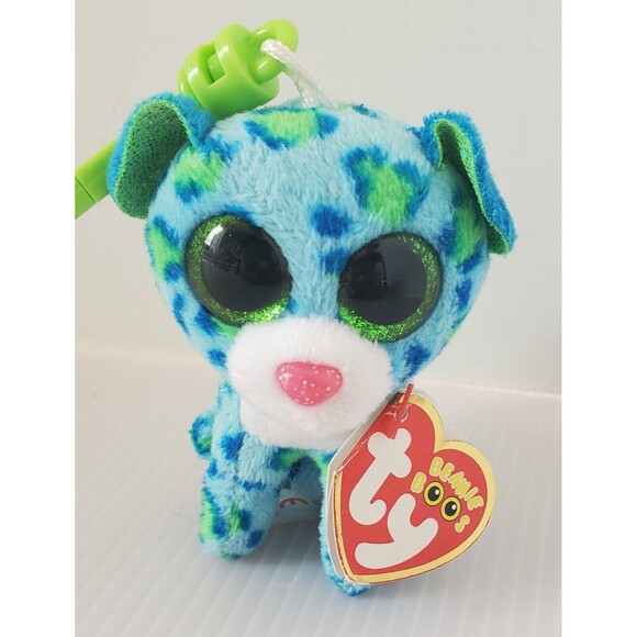 Ty | Toys | Ty Beanie Boos Key Clip Leona The Leopard Cat 3 Plush ...